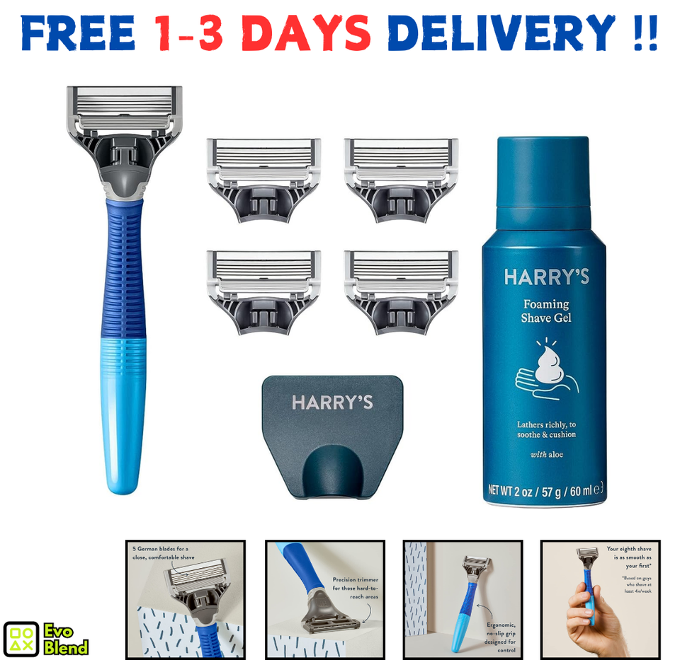 Juego de Rastrillo para Hombres con 5 Cuchillas, Tapa y Gel de Afeitar ...