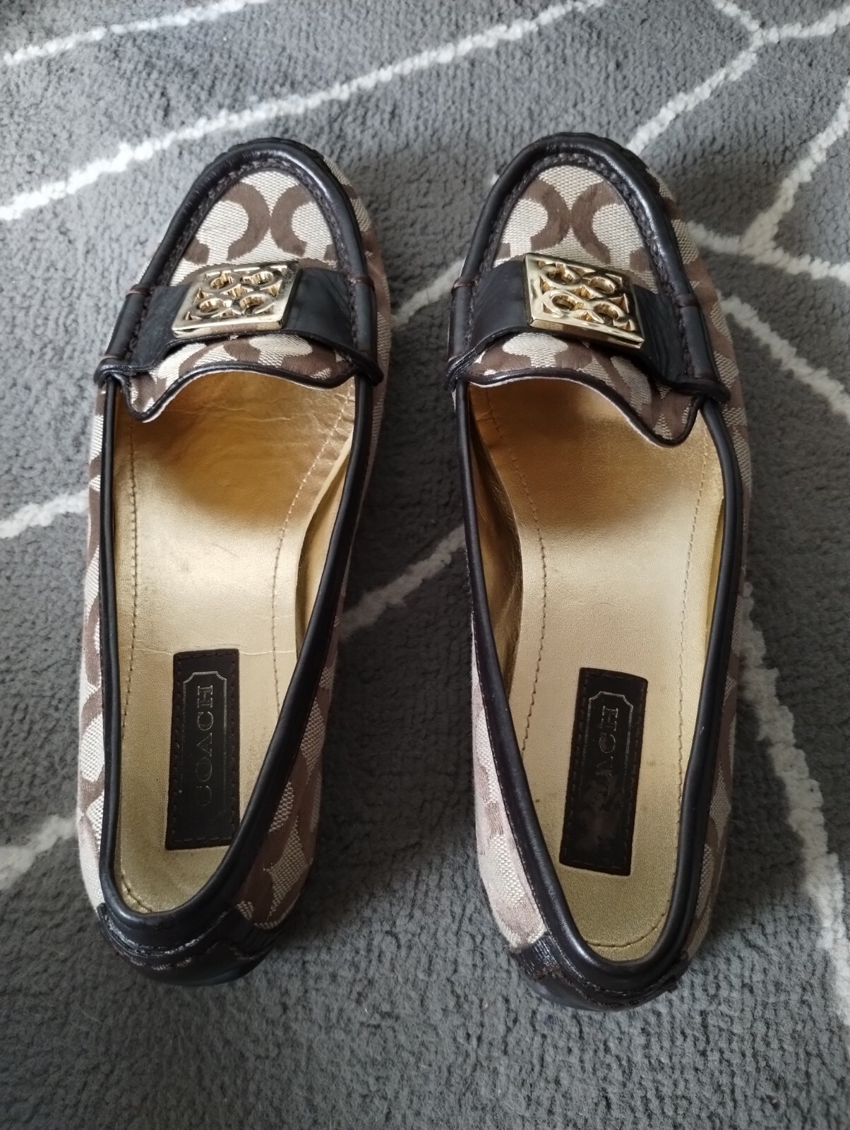 Vintage Coach Logo Monogram Loafer - Gem