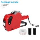 MX-5500 8 Digits Price Tag Gun Marking Machine w/Sticker Labels Ink ...