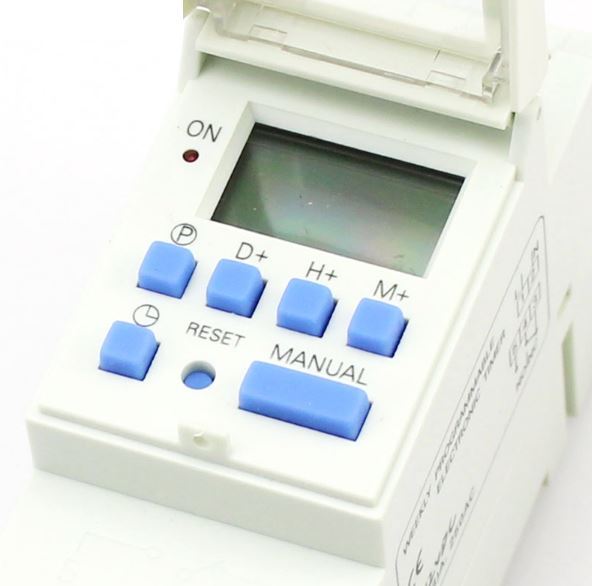 Digital LCD DIN Programmable Weekly Rail Timer AC 110V 16A Time Relay ...