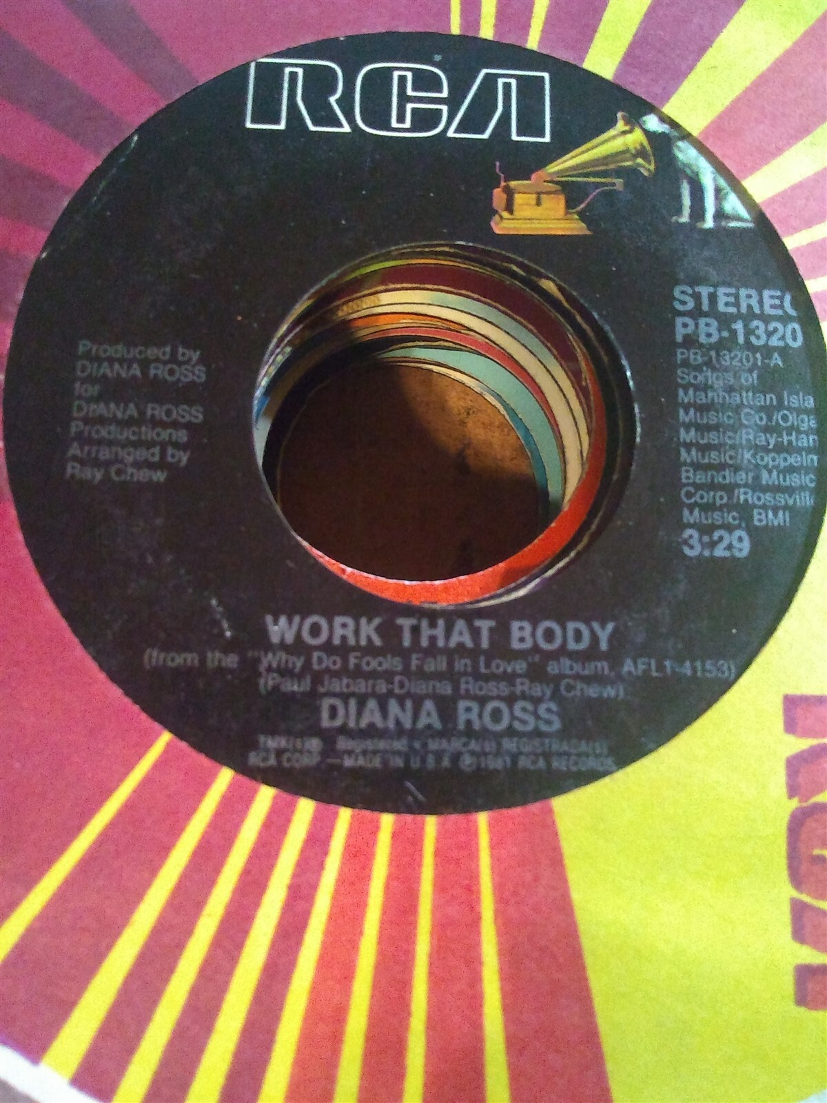 Diana Ross, Work That Body ~ NM 1981 RCA 45 +sleeve | eBay