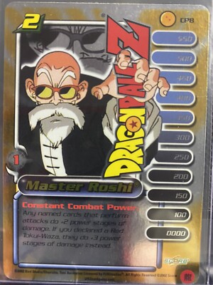 Dragonball Ball Z Master Roshi CP8 Rare Promo Personality Card Foil ...