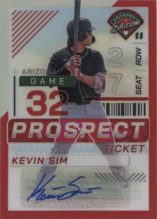 2024 Panini Prospect Edition - Kevin Sim #147 Red Prizm Signatures /199 ...