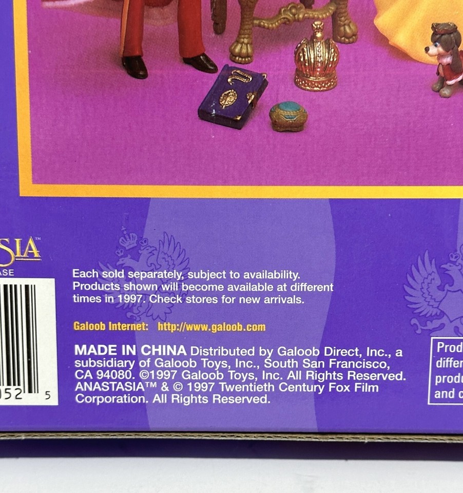 Vintage 1997 Galoob Anastasia Dream Waltz Gift Set with Czar and ...