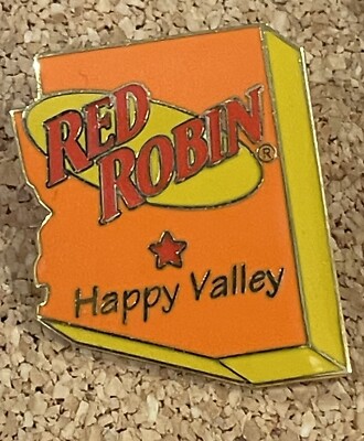 Red Robin Restaurant HAPPY VALLEY ARIZONA State Map Outline Pin Rare ...