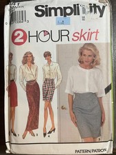 Simplicity Medical Scrubs Sewing Pattern 8730 Top Skirt Pants S M B34 ...