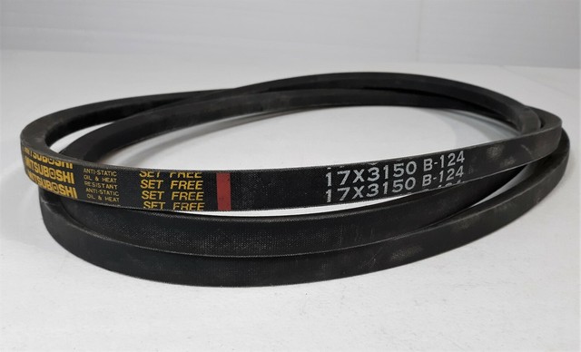 Mitsuboshi 17X3150 B124 Conventional V-Belt, 21/32" x 124" ID, Set Free ...