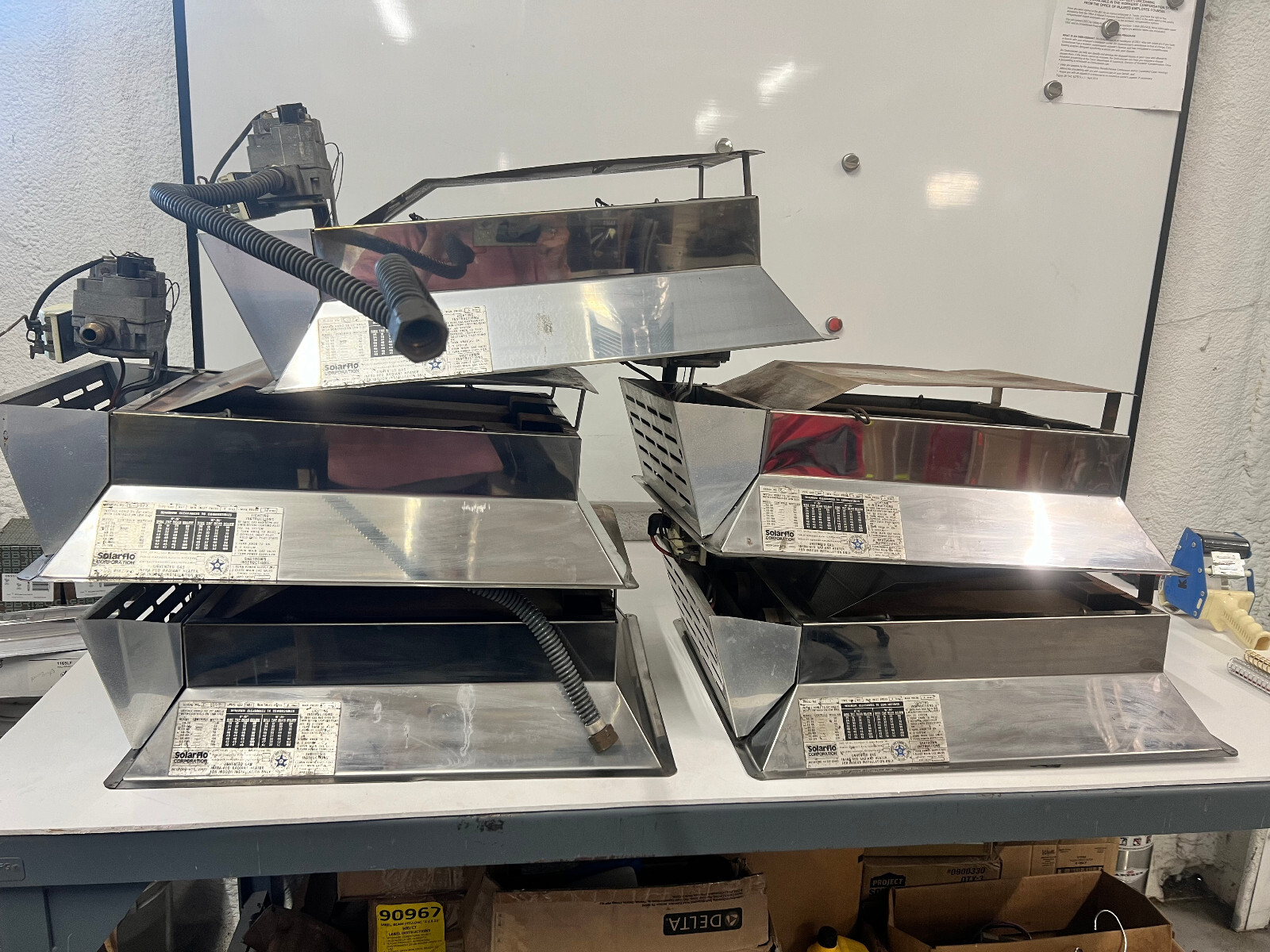 LOT OF 5 SolarFlo 60K BTU Unvented Gas Infra-Red Radiant Heaters ...