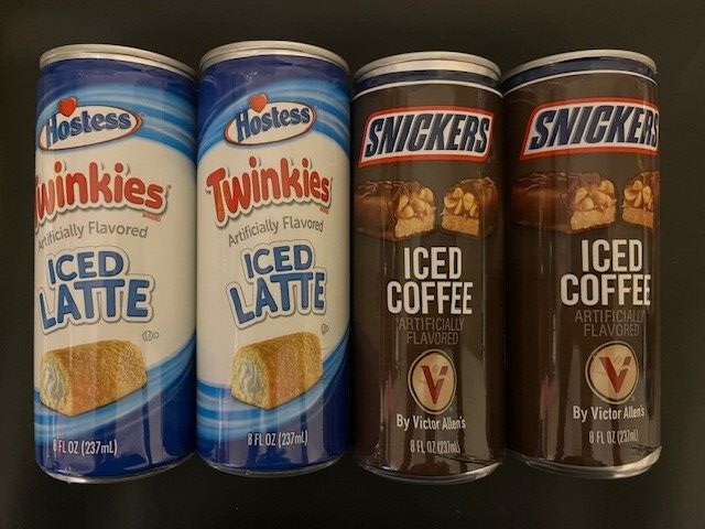 SNICKERS Iced Coffee & TWINKIES Iced Latte- SET OF 4 CANS - 2 Each ...