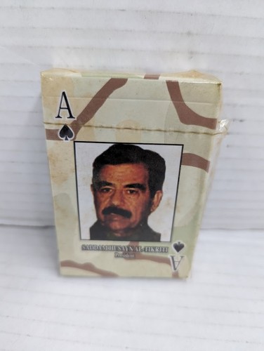 Saddam Hussein Iraqi Most Wanted Playing Cards Sealed Deck new nip nib ...