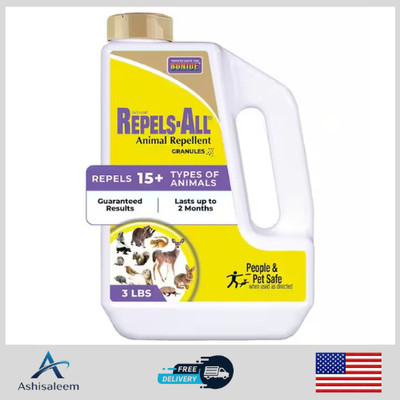 Repels-All Animal Repellent Granules, Repels by Taste, Smell, and T ...