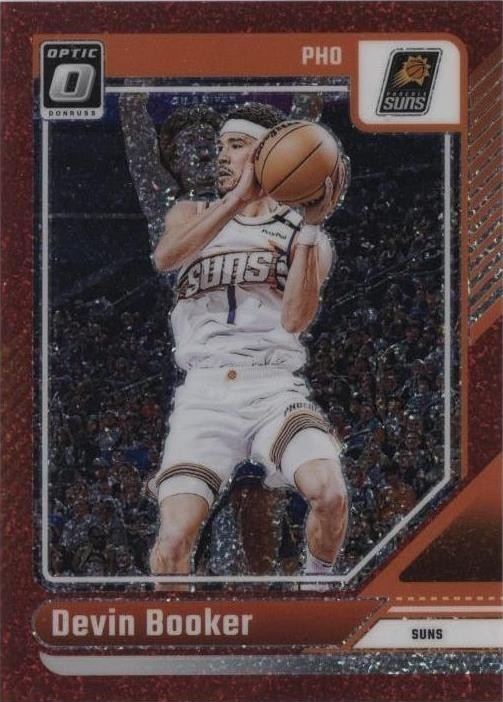 2024-25 Panini Donruss Optic - Devin Booker #11 Red Glitter Prizm /75 ...