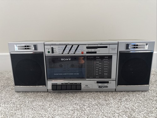 Vintage Sony Transound FM/AM Stereo Cassette Recorder Boombox CFS-3000 ...