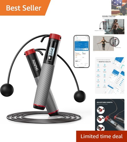 Smart Bluetooth Jump Rope with Counter & Adjustable Length for Fitness ...