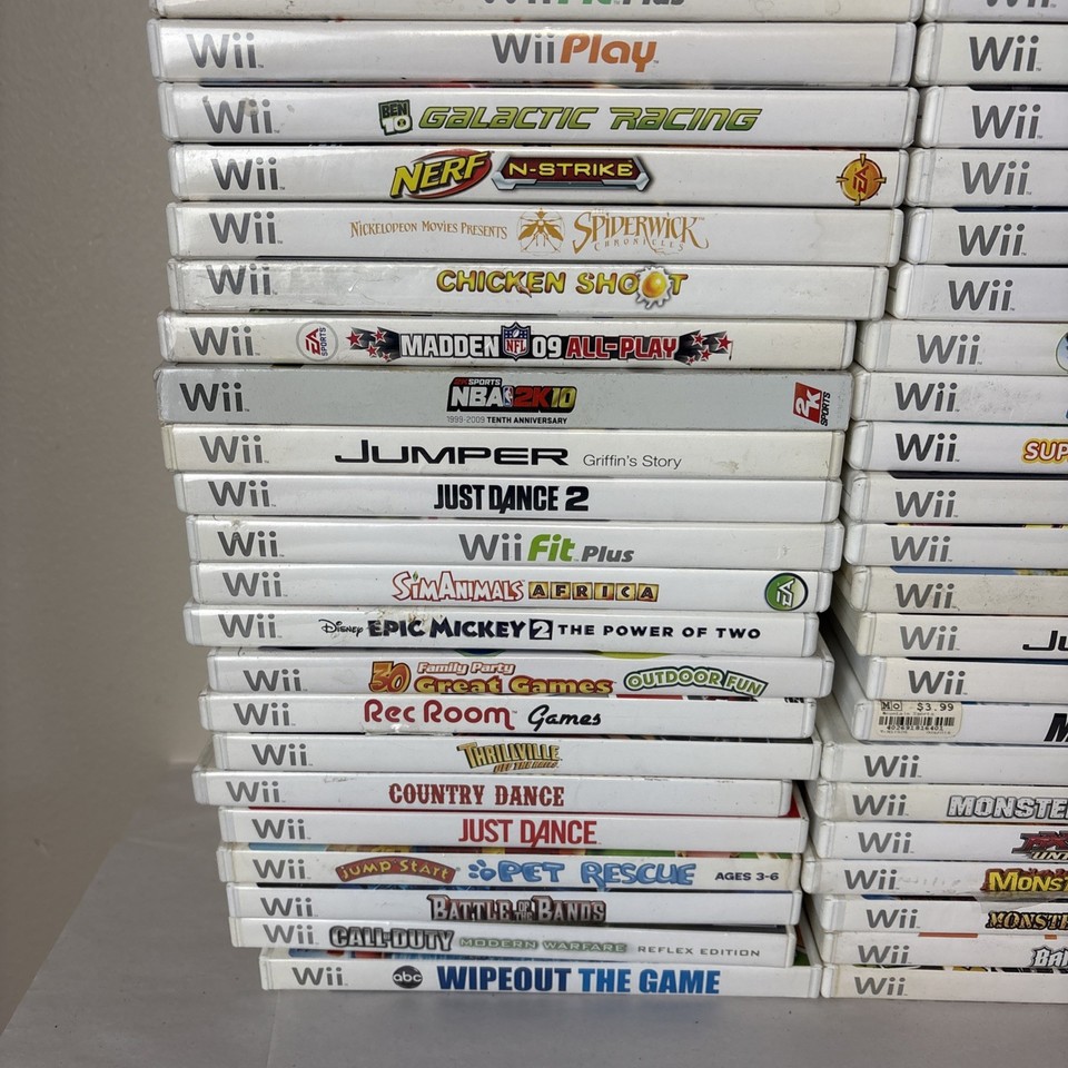 Nintendo Wii Game Lot Bundle Lot Of 77 Video Games Untested | eBay