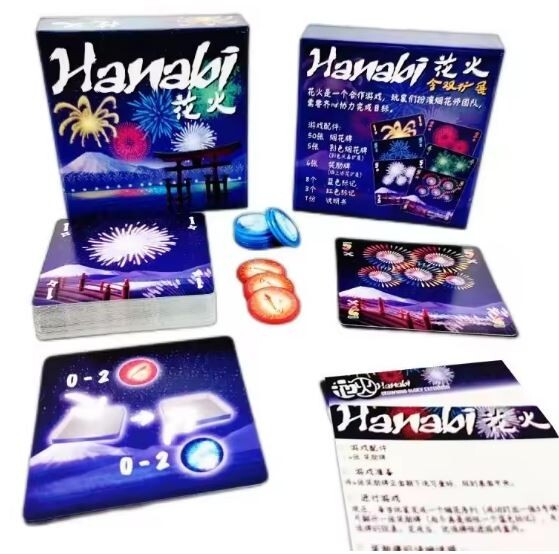 HANABI Card Game | Cooperative Strategy for Groups & Parties – Easy ...