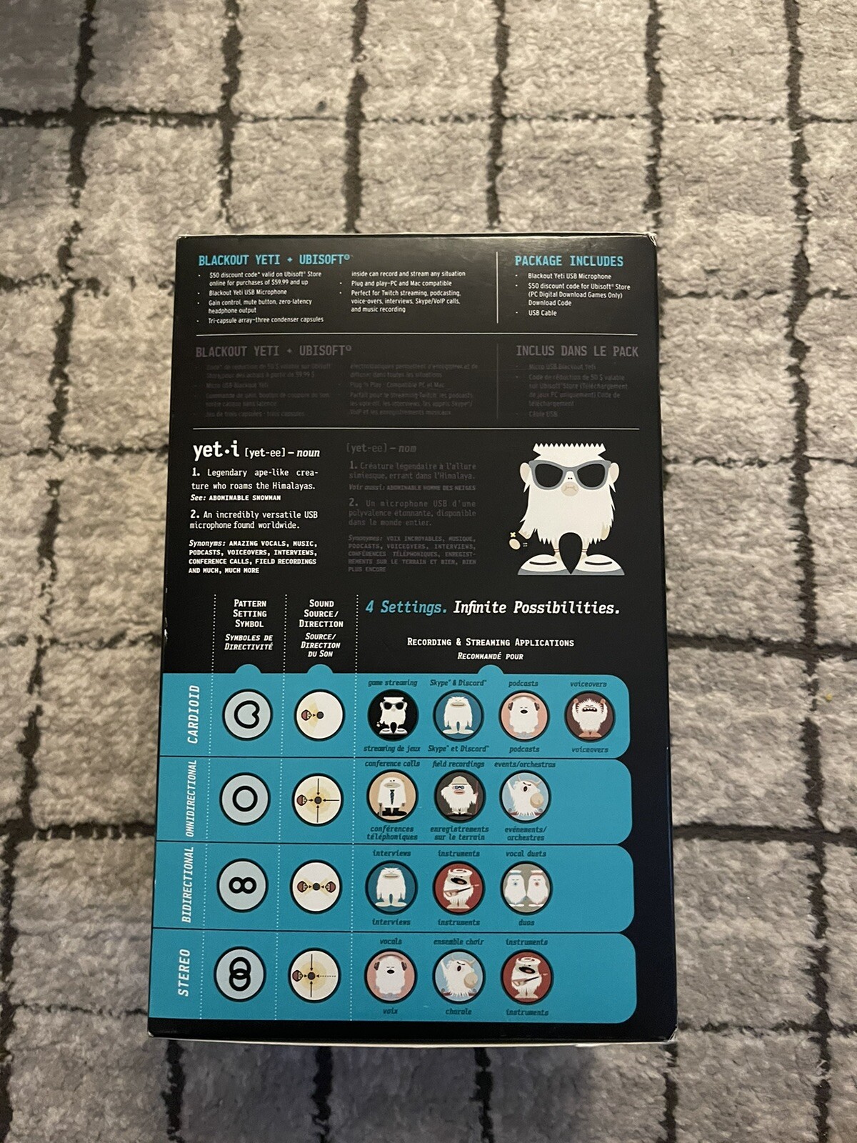 Blue Microphones Blackout Yeti USB Microphone with Ubisoft Discount ...