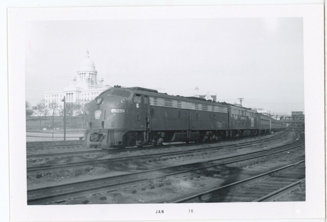 Train Photo - Pennsylvania Railroad #4255 E8 Locomotive 1970 Vintage ...