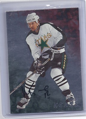 98-99 1998-99 BE A PLAYER MIKE KEANE GOLD AUTOGRAPH AUTO 42 DALLAS ...