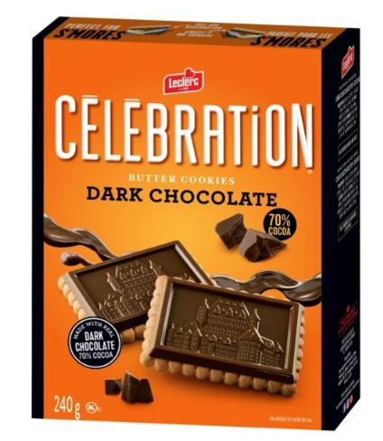 Celebration Butter Cookies with Dark Chocolate, 240g | eBay