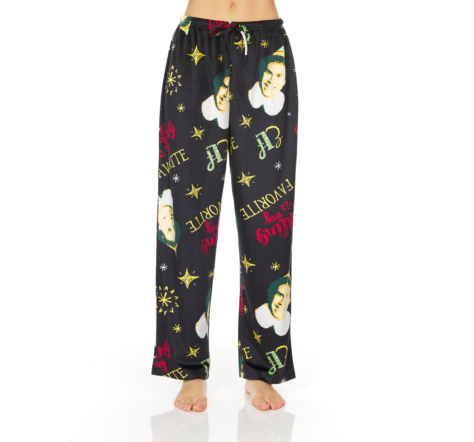 Adult Unisex Elf Movie Buddy Smiling Pajama Sleepwear Lounge Pants for ...