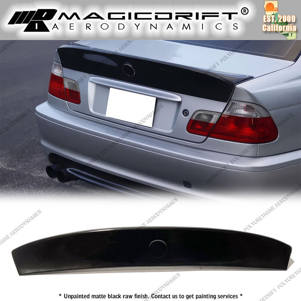 CSL Style Urethane Rear Trunk Spoiler Wing For 00-06 BMW E46 M3 3 ...