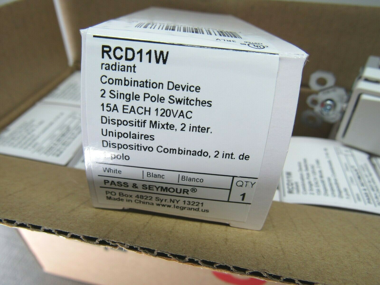 Pass & Seymour/Legrand RCD11W Radiant Switch Lot of 12 | eBay