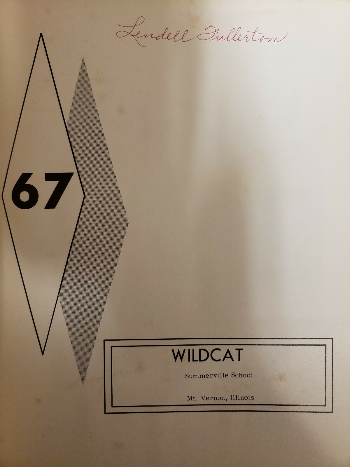 1967 Summersville Grade School Yearbook from Mt. Vernon, Illinois | eBay