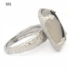 De Buman Natural Agate 925 Silver Ring Size 7 | eBay