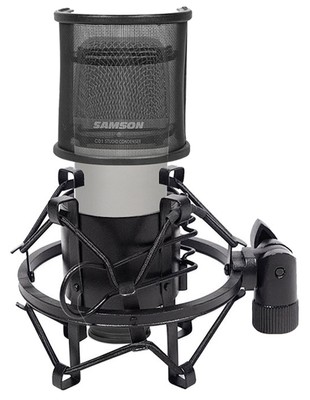 Samson C01 Studio Recording Microphone+Curved Pop Filter Windscreen ...