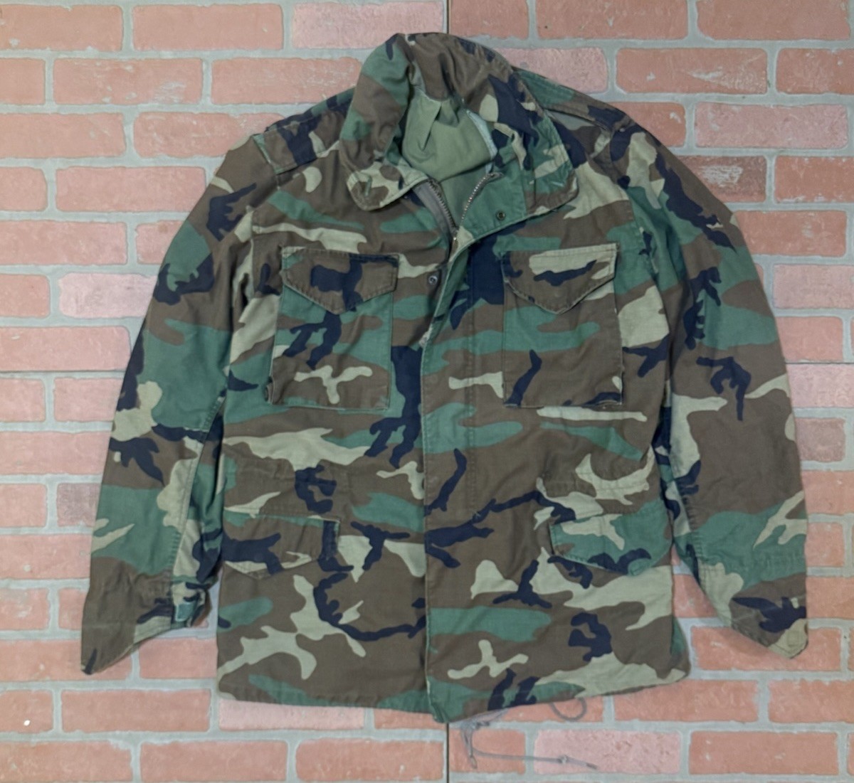 Vintage US Army M65 Field Jacket Mens Medium Long Woo… - Gem