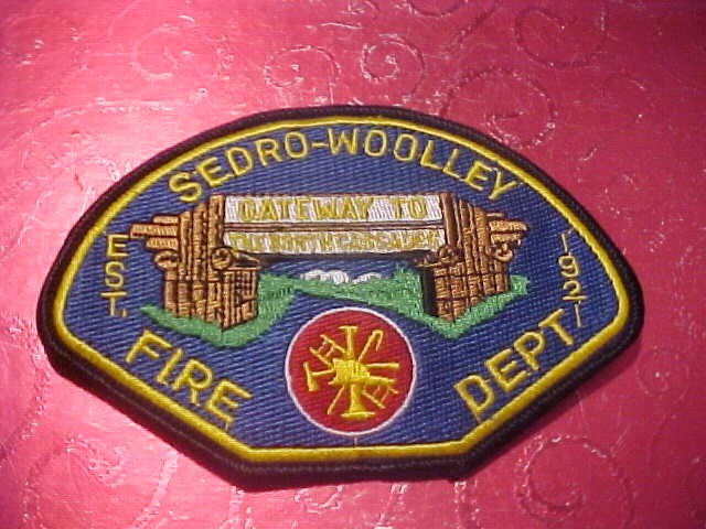 SEDRO WOOLLEY WASHINGTON FIRE DEPARTMENT PATCH SHOULDER SIZE UNUSED | eBay
