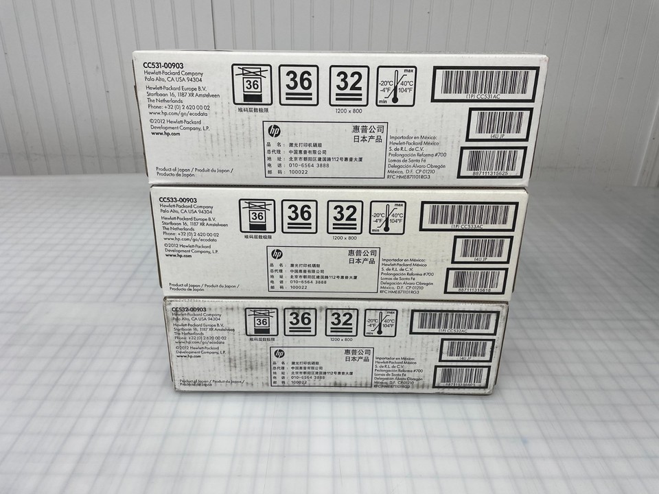 3pk GENUINE HP 304A Cyan Magenta Yellow Toner Cartridges CC531AC ...