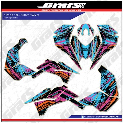 Graphic Kit for KTM SX XC 450 505 525 ATV QUAD Decals Stickers Deco | eBay