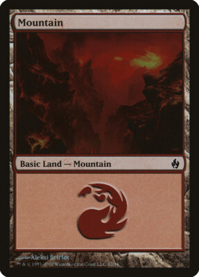 Mountain (32) FOIL Premium Deck Series: Fire and Lightning PLD CARD ...