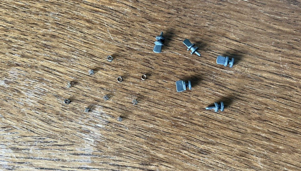 10 (5 Pairs Only) Vintage Aurora AFX Pick Up Shoe Springs & 5 Pins | eBay