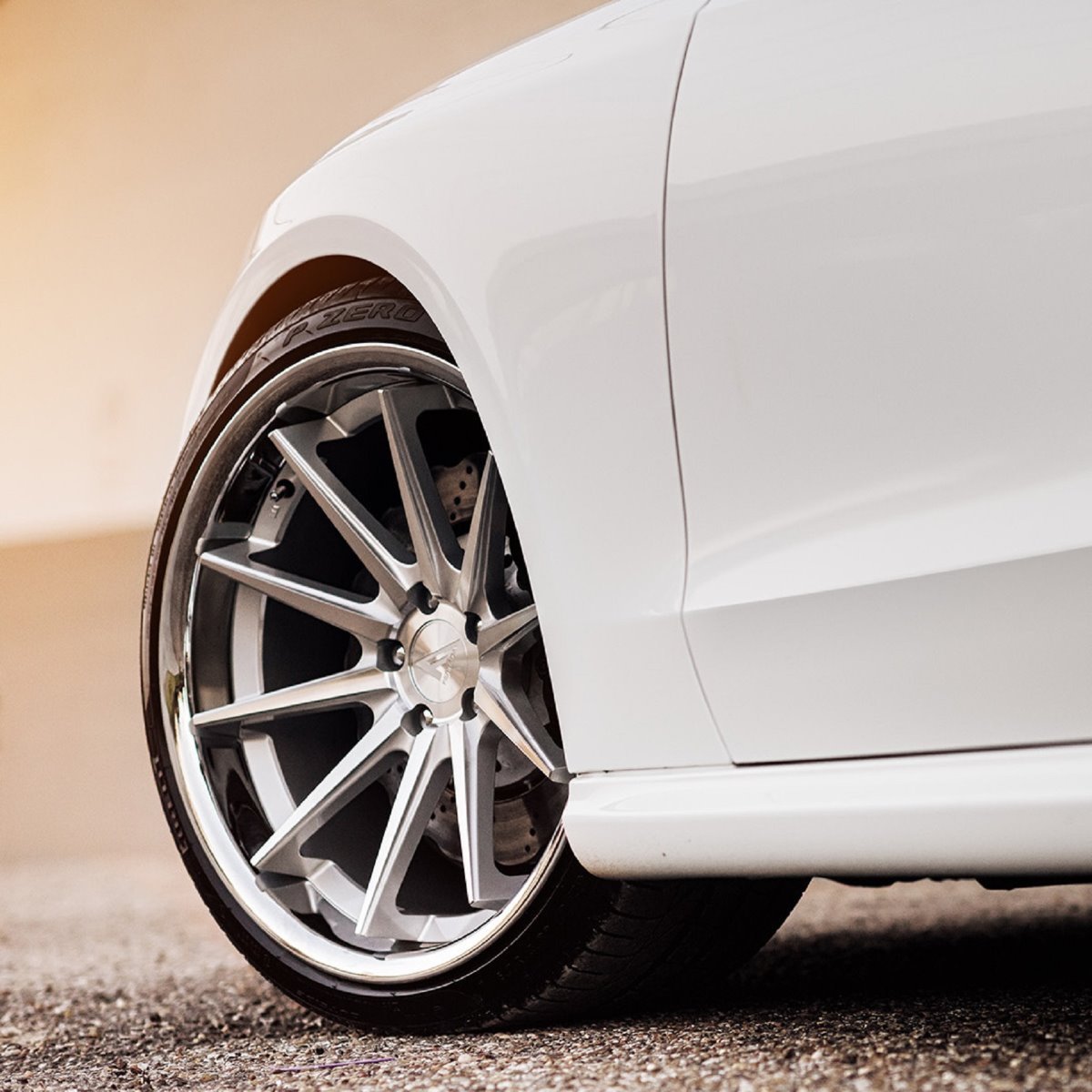 19x9.5 FERRADA FR4 SILVER w/ CHROME LIP CONCAVE WHEELS RIMS | eBay