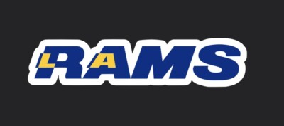 LOS ANGELES RAMS Logo Sticker Bat Stickers Car NFL Football Decal | eBay