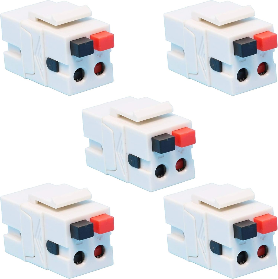 Speaker Keystone Jack – Spring Loaded Speaker Jack for Keystone Wall ...