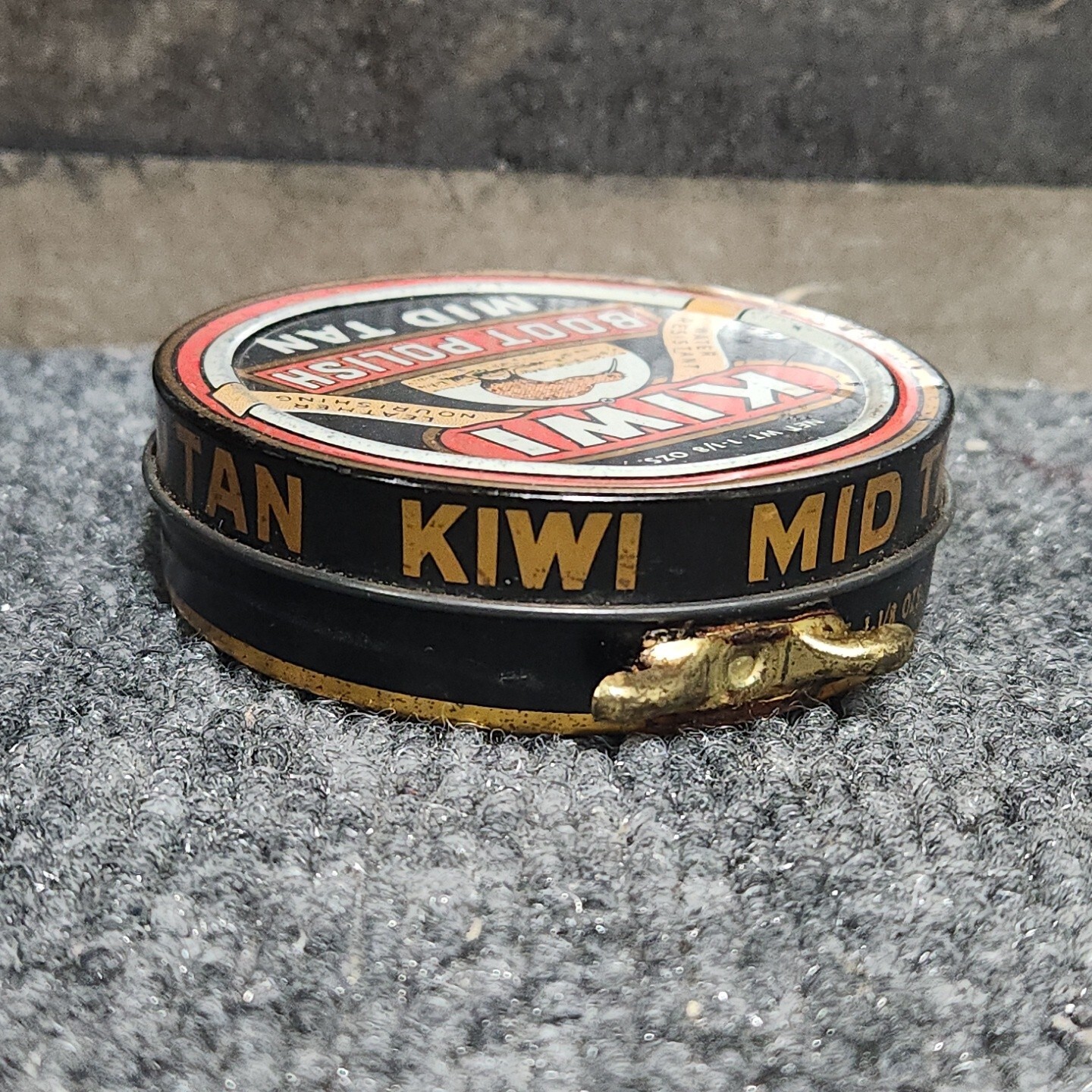 Vintage Kiwi Mid Tan Boot Polish Wax Shoe Polish Adve… - Gem