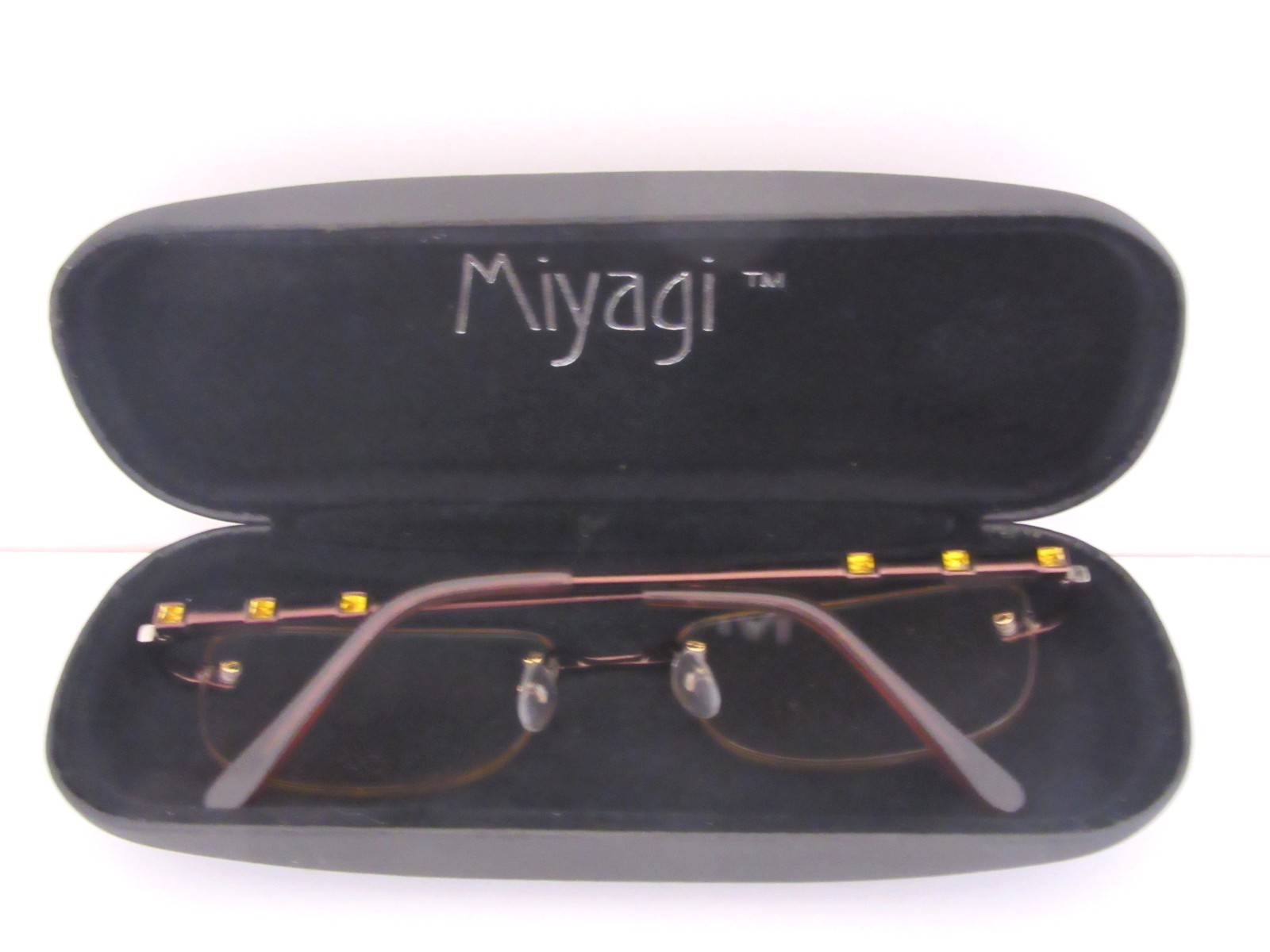 MIYAGI Eyewear Women's Rimless Eyeglass Frames with Crystals Made in ...