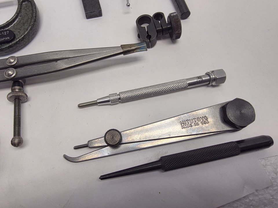 MITUTOYO TOOL SET KIT, Combination Square, Dial Caliper, Indicator ...