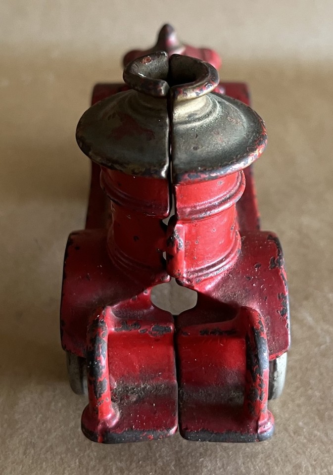 Antique 1920s Hubley Cast Iron Toy Pumper Fire Truck Original Red Paint ...
