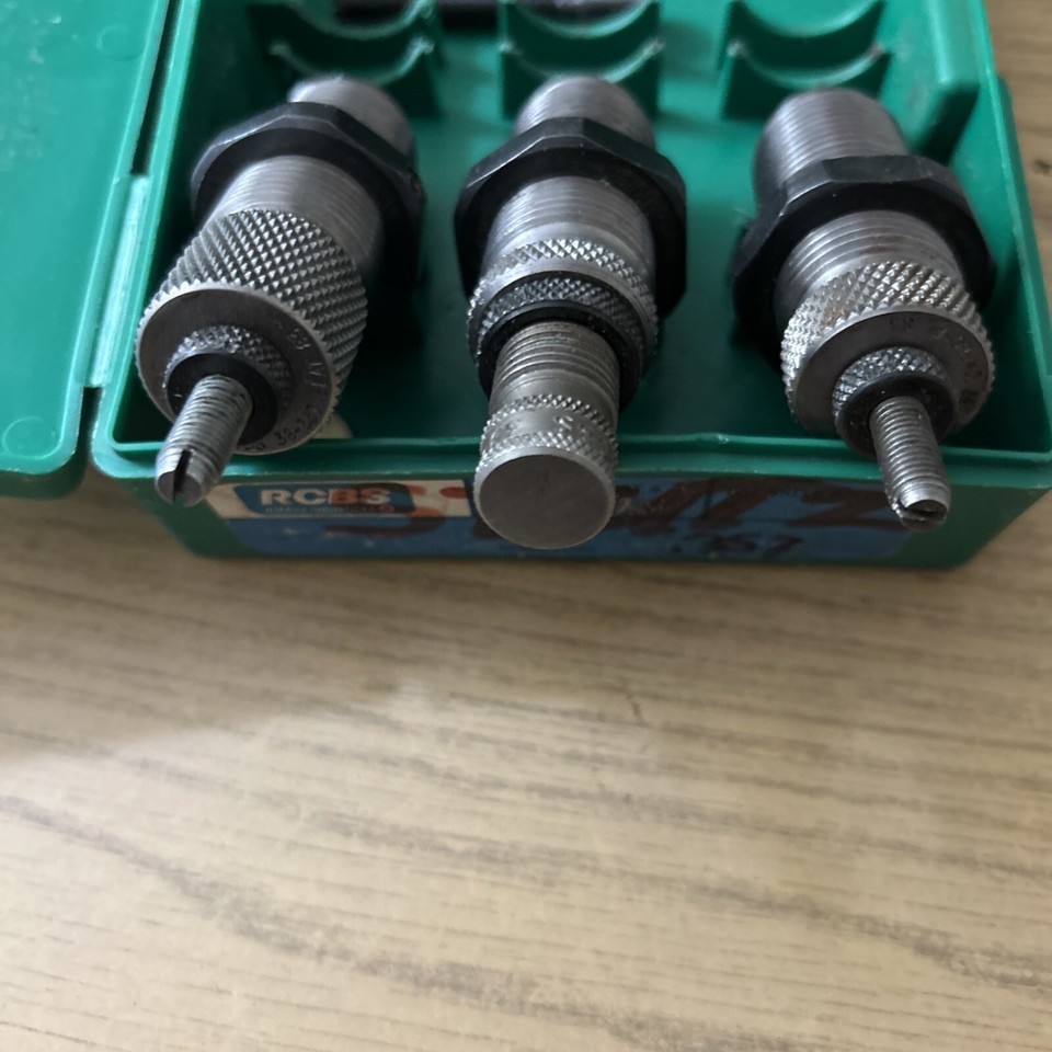 RCBS RELOADING DIE SET .38 -357, CARBIDE DECAPPING DIE, WITH EXTRA ...