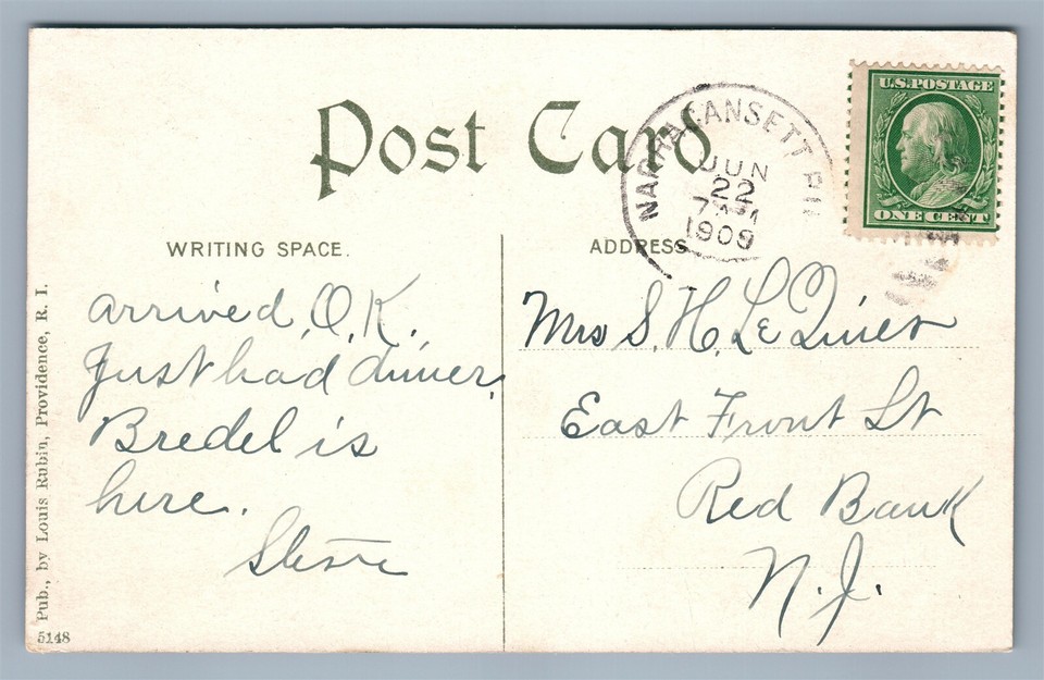 NARRAGANSETT PIER RI GREENEis INN ANTIQUE POSTCARD | eBay