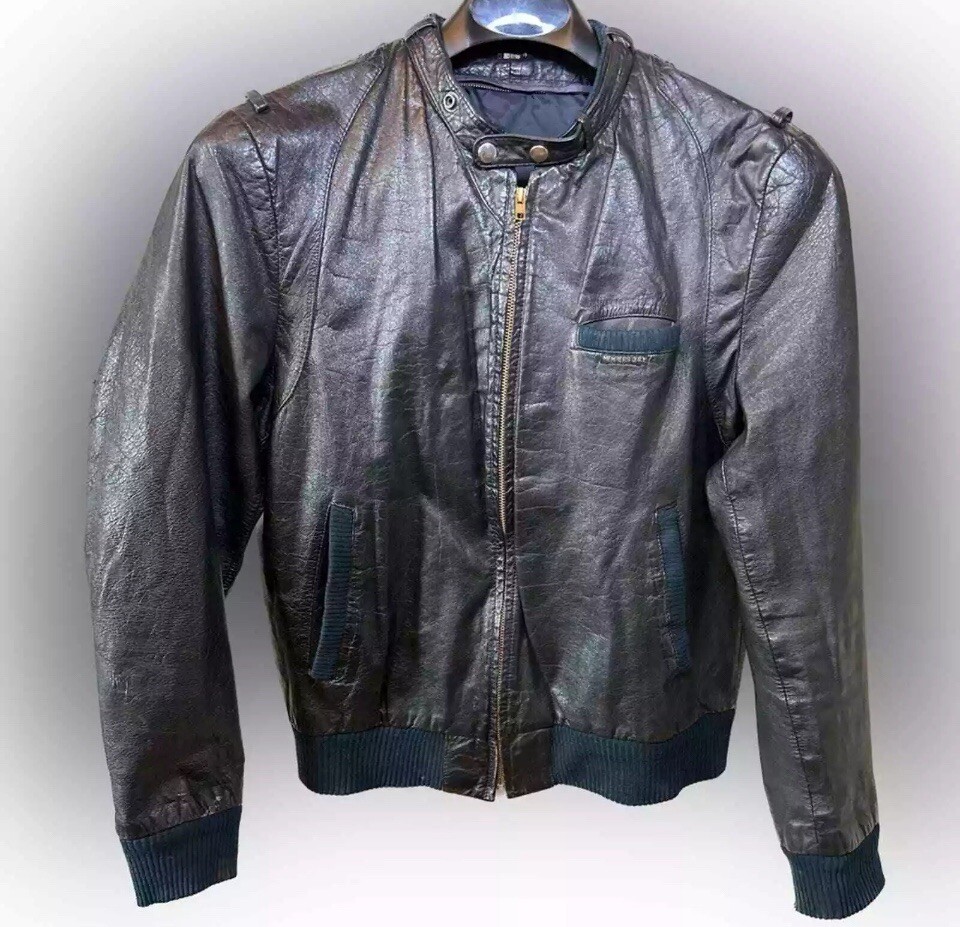 Vintage Members Only Leather Jacket Classic 1980s - Gem