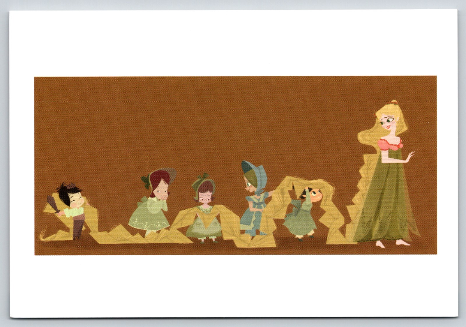 Postcard Tangled Rapunzel The Art of Disney Renaissance and Beyond 2015 ...
