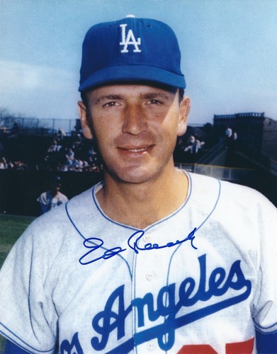 Signed 8x10 ED ROEBUCK Los Angeles Dodgers Autographed photo - COA | eBay