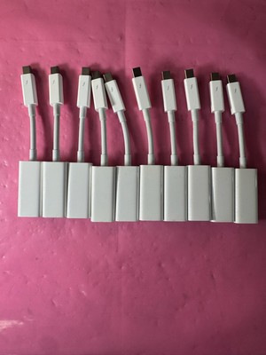 Lot of 10 Apple A1433 Thunderbolt to Gigabit Ethernet Adapter | eBay