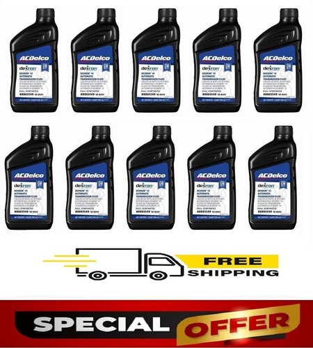 10 Quarts Auto. Transmission Fluid ATF AcDelco GMC OEM Full Synthetic ...